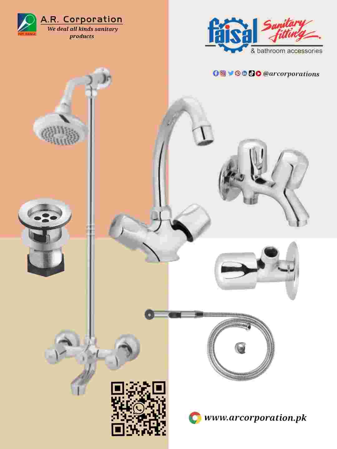 Economy Bath set 6007 Faisal Sanitary - AR Corporation
