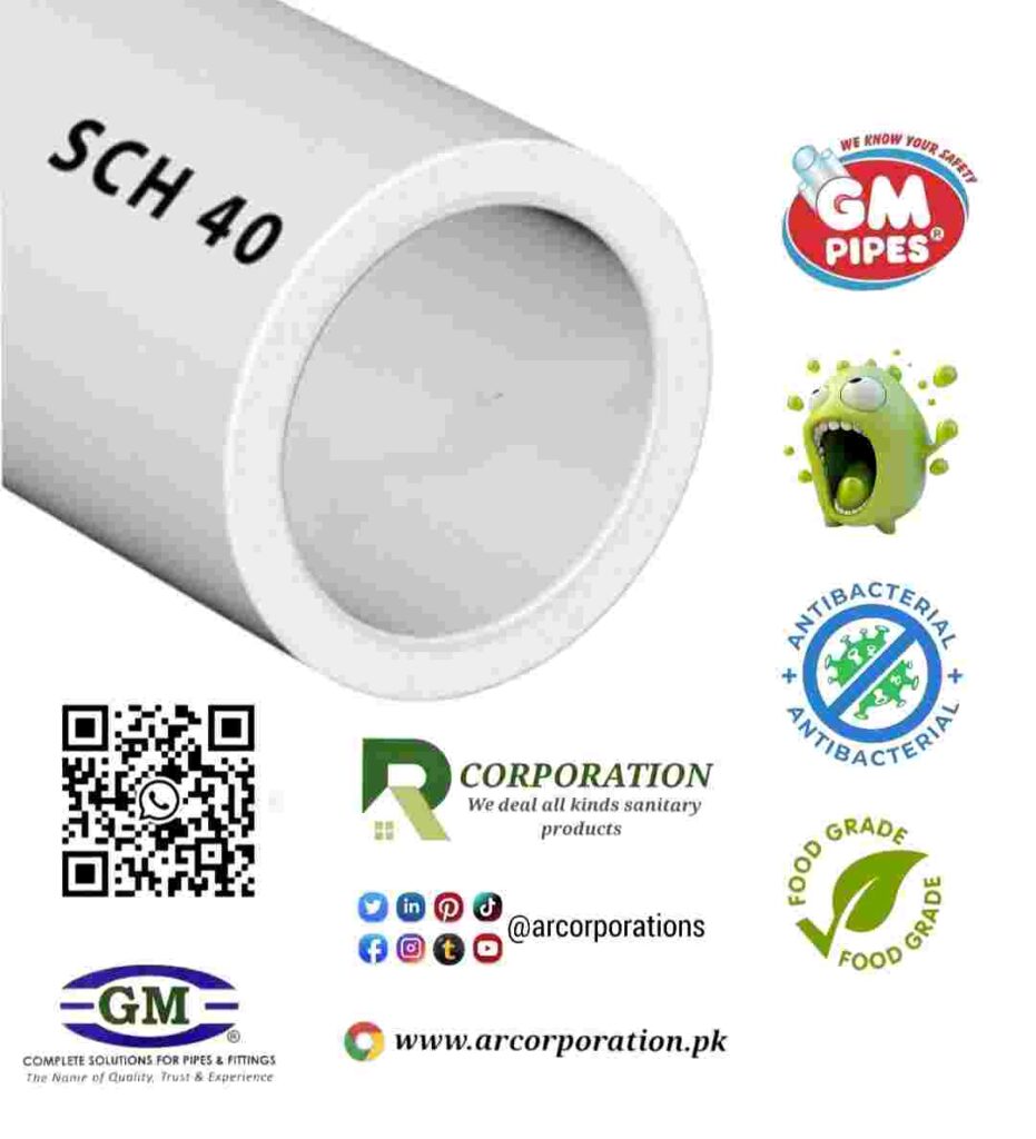 gm upvc pipe 1/2" sch-40 4meter - AR Corporation