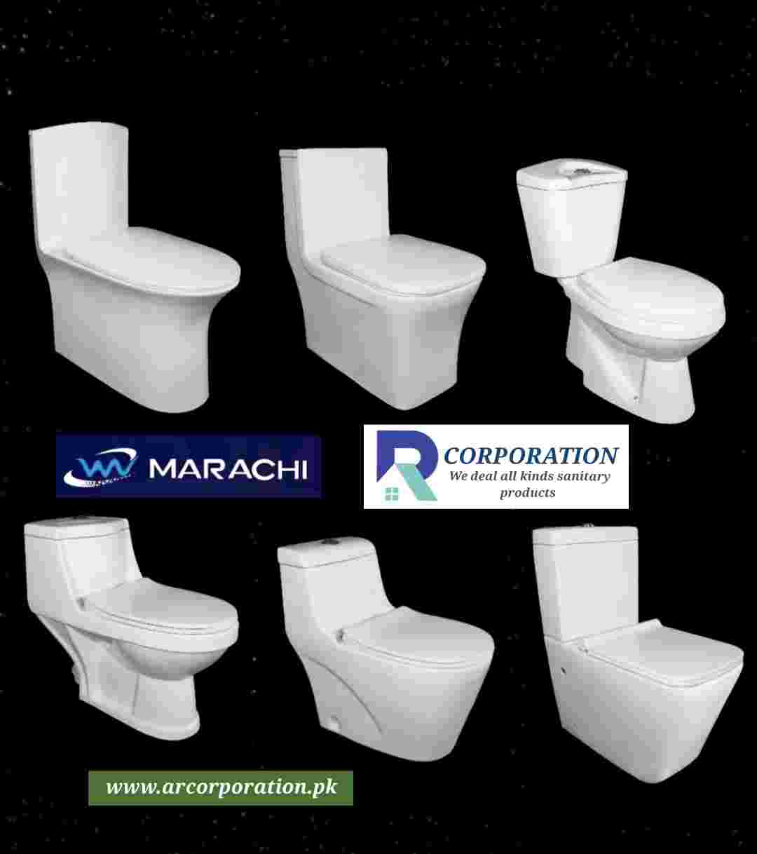 One Piece Commode Marachi 12inch Point - AR Corporation